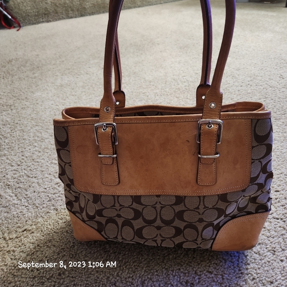 Coach | Bags | Vintage Coach Hampton Monogram Tote Satchel | Poshmark